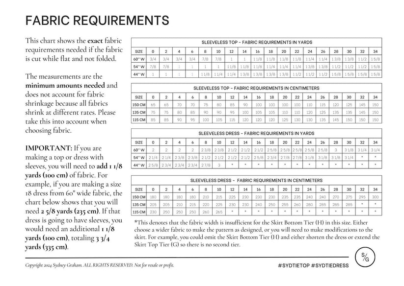 Syd Graham Patterns Syd Tie Top & Dress - PDF Pattern – Open Studio Sewing